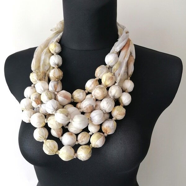 Textile Necklace - Etsy