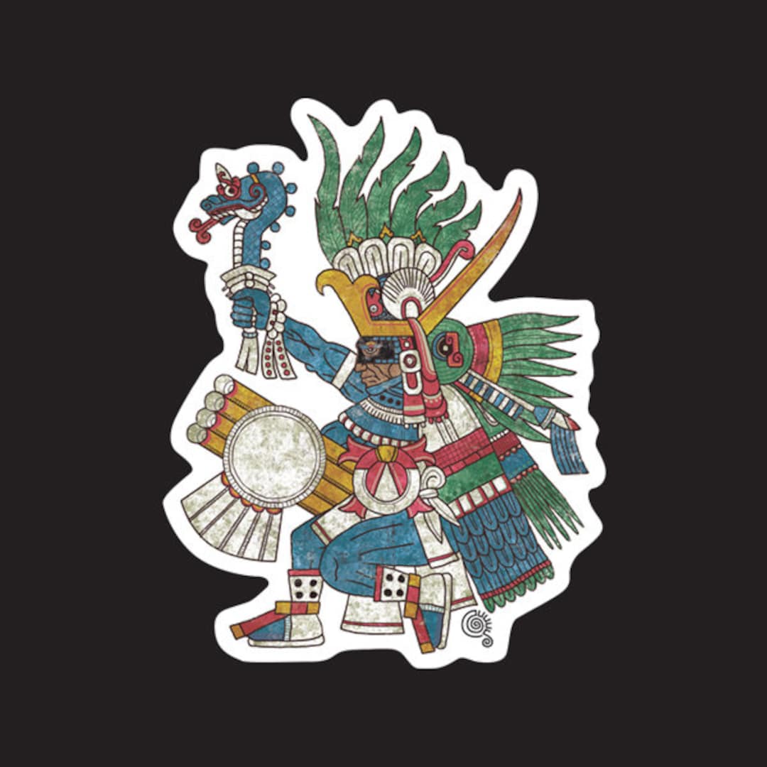 Huitzilopochtli Sticker, Vinyl Sticker, Aztec, Codex, Mexica - Etsy
