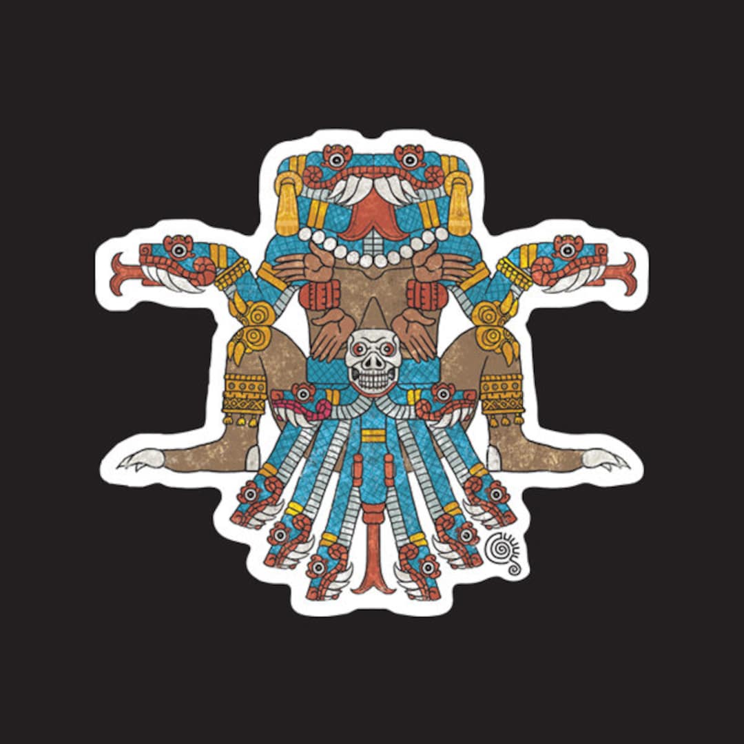 Coatlicue Sticker, Vinyl Sticker, Aztec, Codex, Mexica, Earth Mother - Etsy