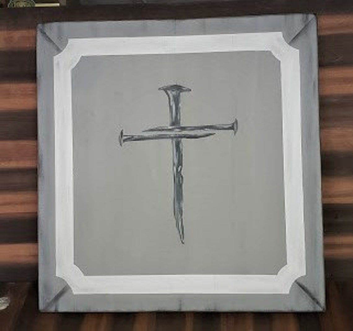 Scripture Cross CUSTOM Painted Wood Sign shipping Included - Etsy
