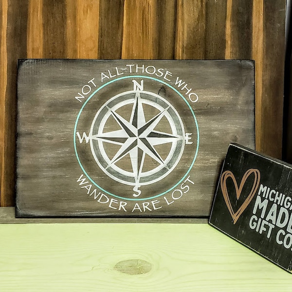 Not All Who Wander Are Lost Sign - Etsy