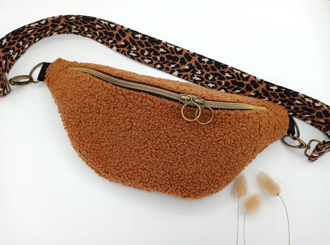Furry Fanny Pack, 2 Sizes, Handmade, for Right or Left Handed, Camel - Etsy