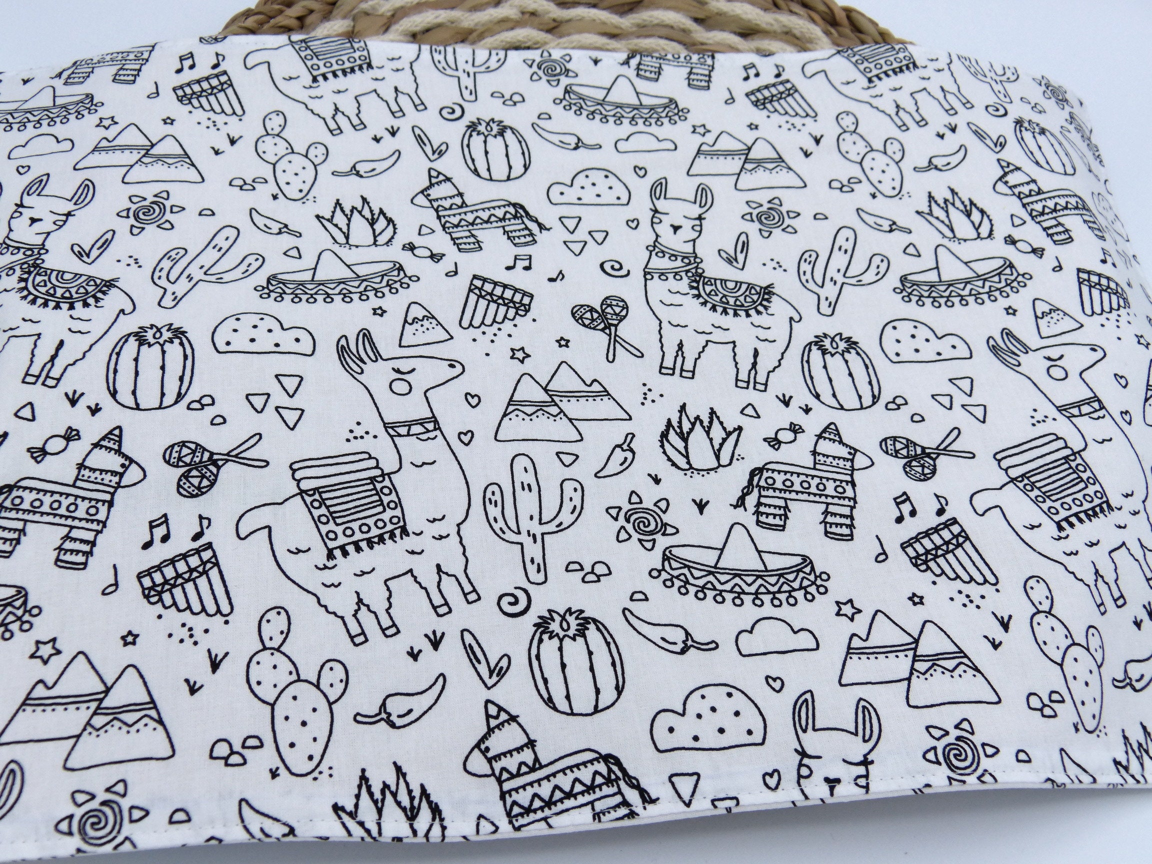 Coloring Board,table Set, Coloring Fabric, 2 Sides, Washable, 8 Markers ...