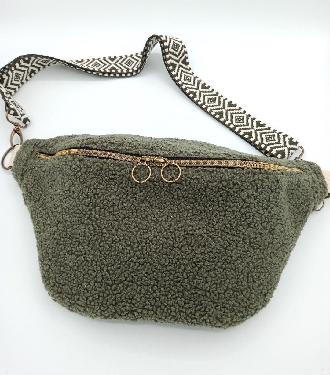 Furry Fanny Pack, 2 Sizes, Handmade, for Right or Left Handed, Khaki - Etsy