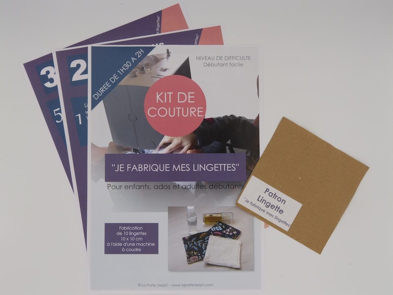 Kit couture, enfant, ado, adulte, diy, débutant, fabrication de 10 ...