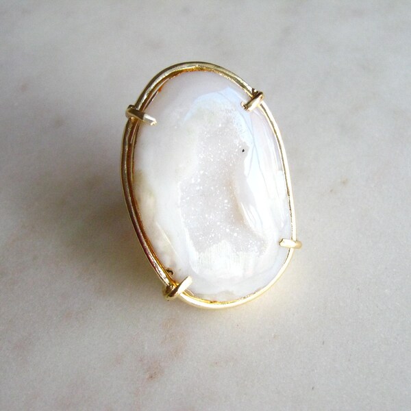 Geode Ring - Etsy