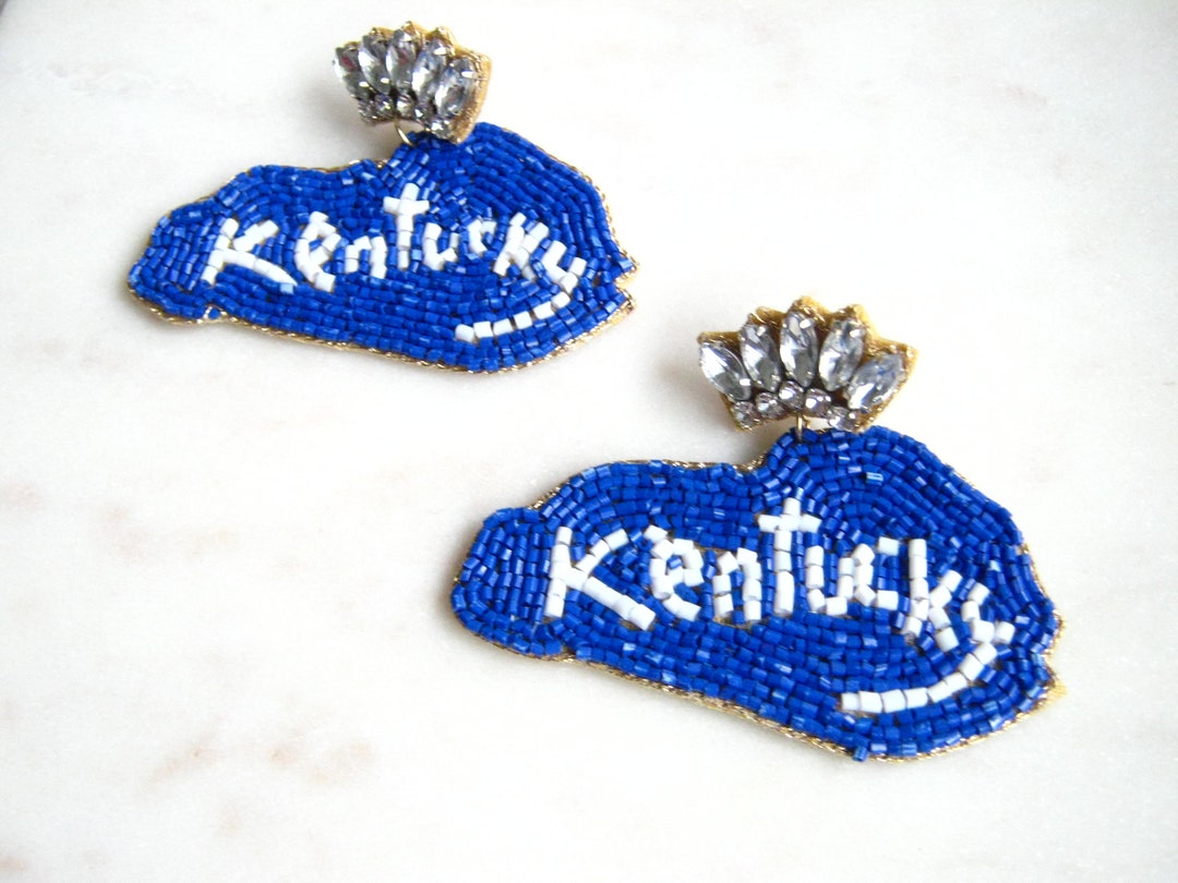 Kentucky Seed Bead Earrings, Derby Earrings, Party Earrings, Statement ...