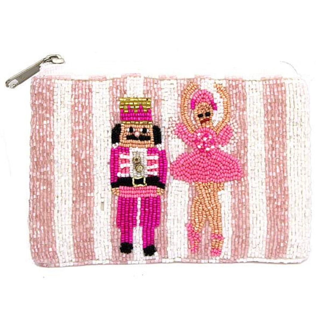 Nutcracker Seed Beaded Coin Purse Gifts for Her, Boho Bags, Secret ...