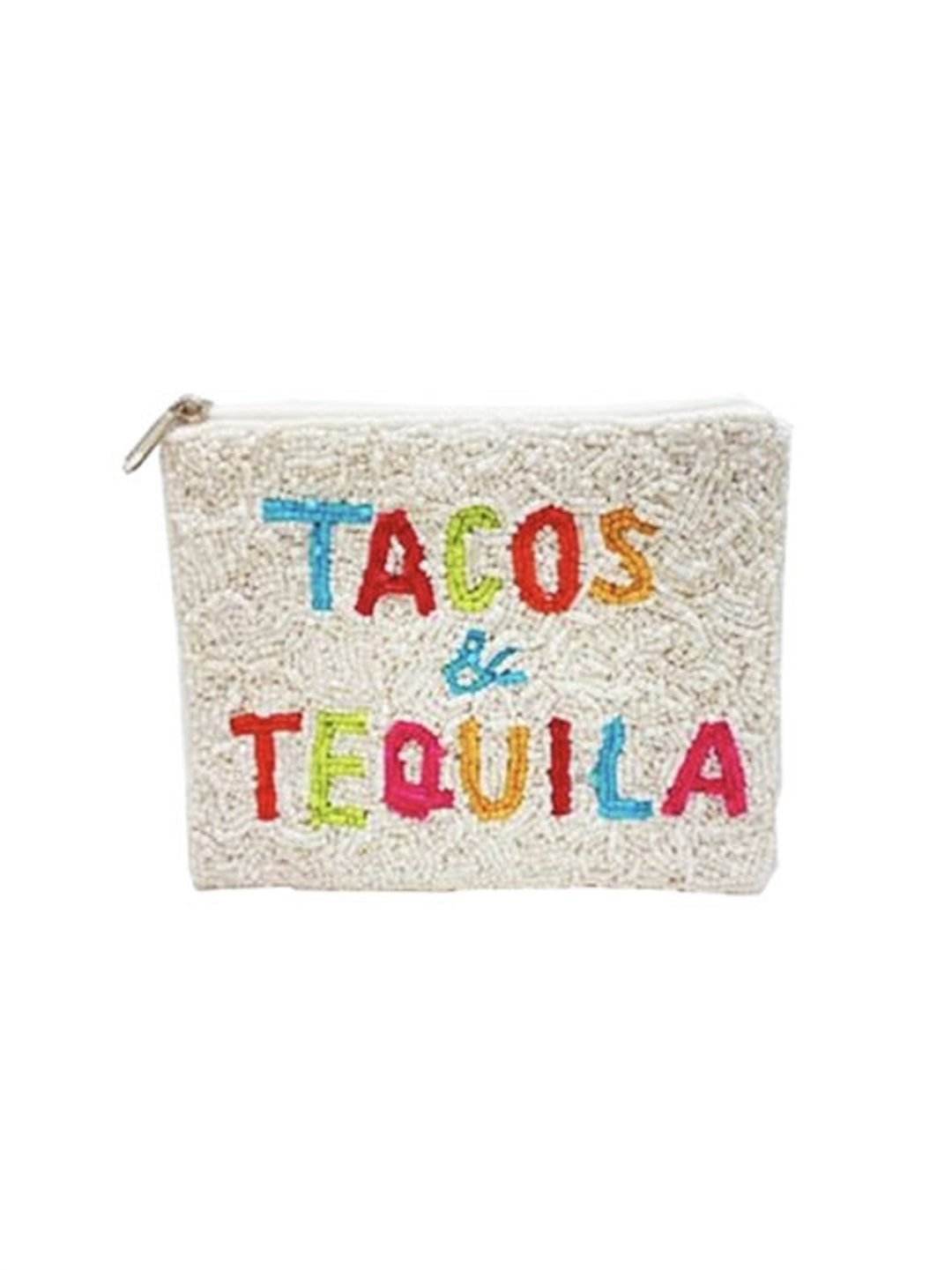 Tacos & Tequila Seed Beaded Coin Purse, Gifts for Her, Boho Bags, Gifts ...