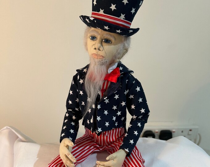 Uncle Sam Cloth Doll, Independence Day Gift - Etsy