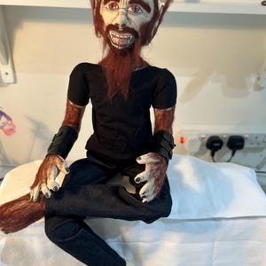 Werewolf Cloth Art Doll, Handmade OOAK - Etsy
