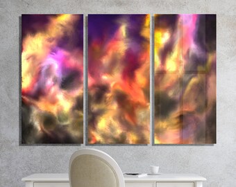 Abstract Smudge Paint Wall Art Metal Print Decor Ready to Hang | Etsy