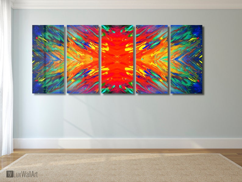 Colorful Metal Wall Art Decor Ready to Hang - Etsy