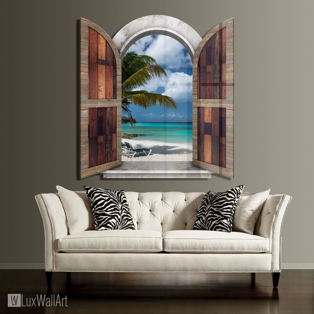 Ocean Window View Metal Print Decor Ready to Hang - Etsy