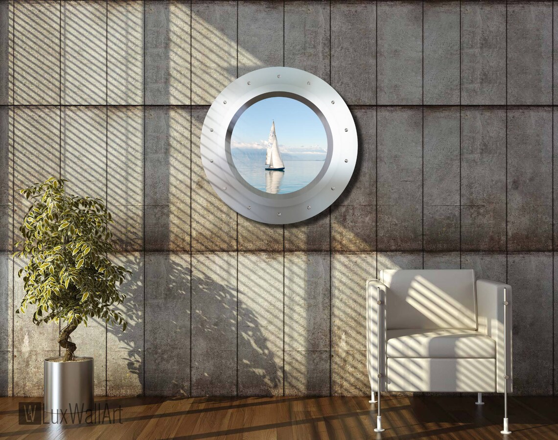 Porthole Wall Art Metal Print Decor Ready to Hang - Etsy