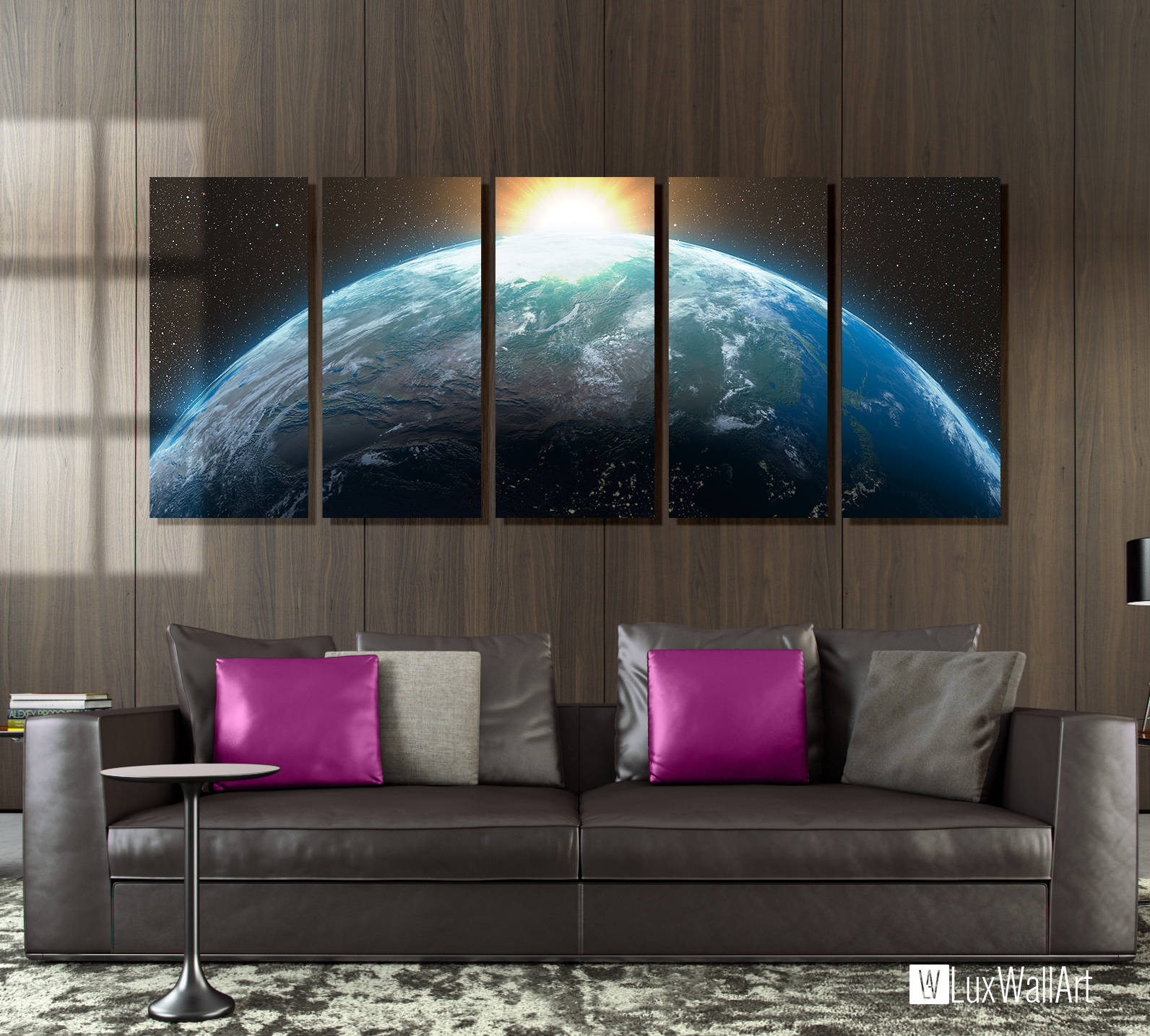 Planet Earth Wall Art Metal Print Decor Ready to Hang - Etsy