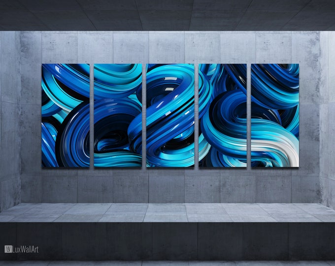 Glossy Reflective Any Color 3D Abstract Metal Wall Art Decor - Etsy