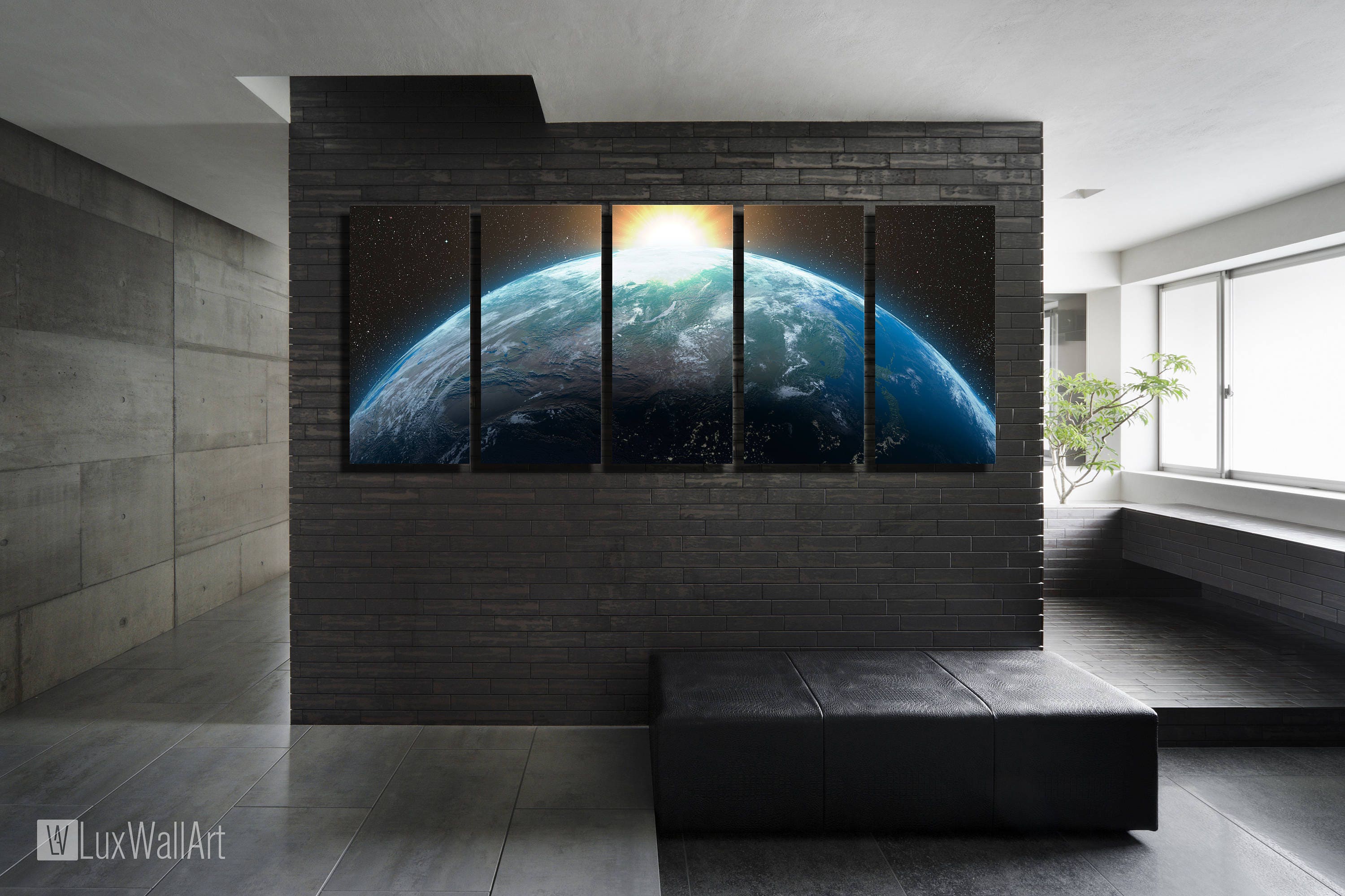 Planet Earth Wall Art Metal Print Decor Ready to Hang - Etsy