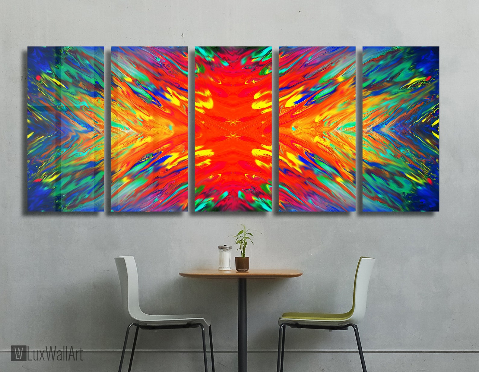 Colorful Metal Wall Art Decor Ready to Hang - Etsy