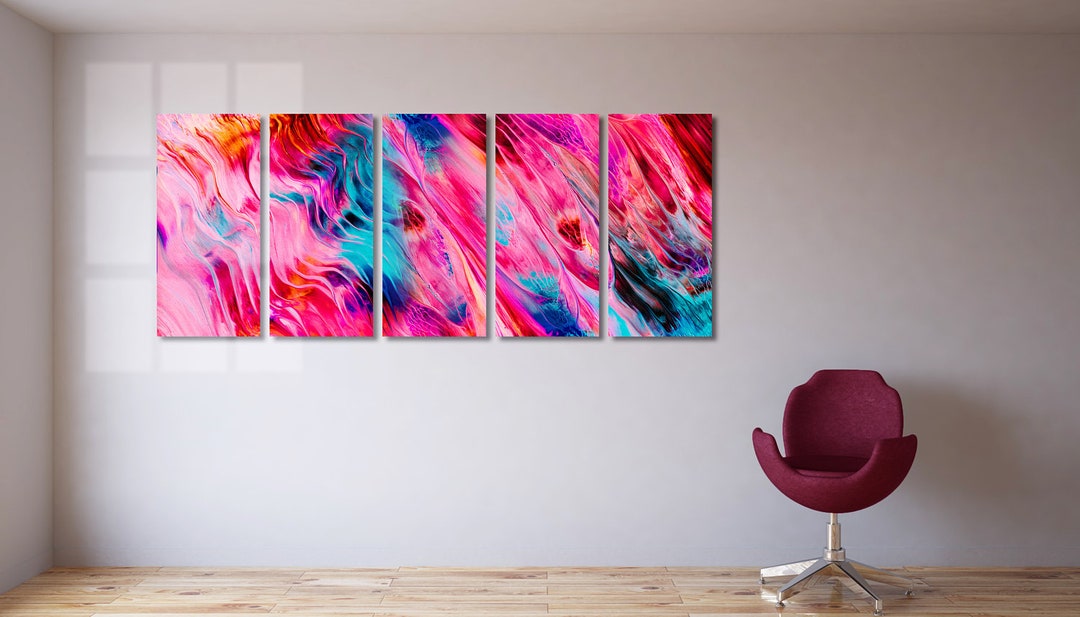 Abstract Paint Wall Art 90s Retro Decor - Etsy