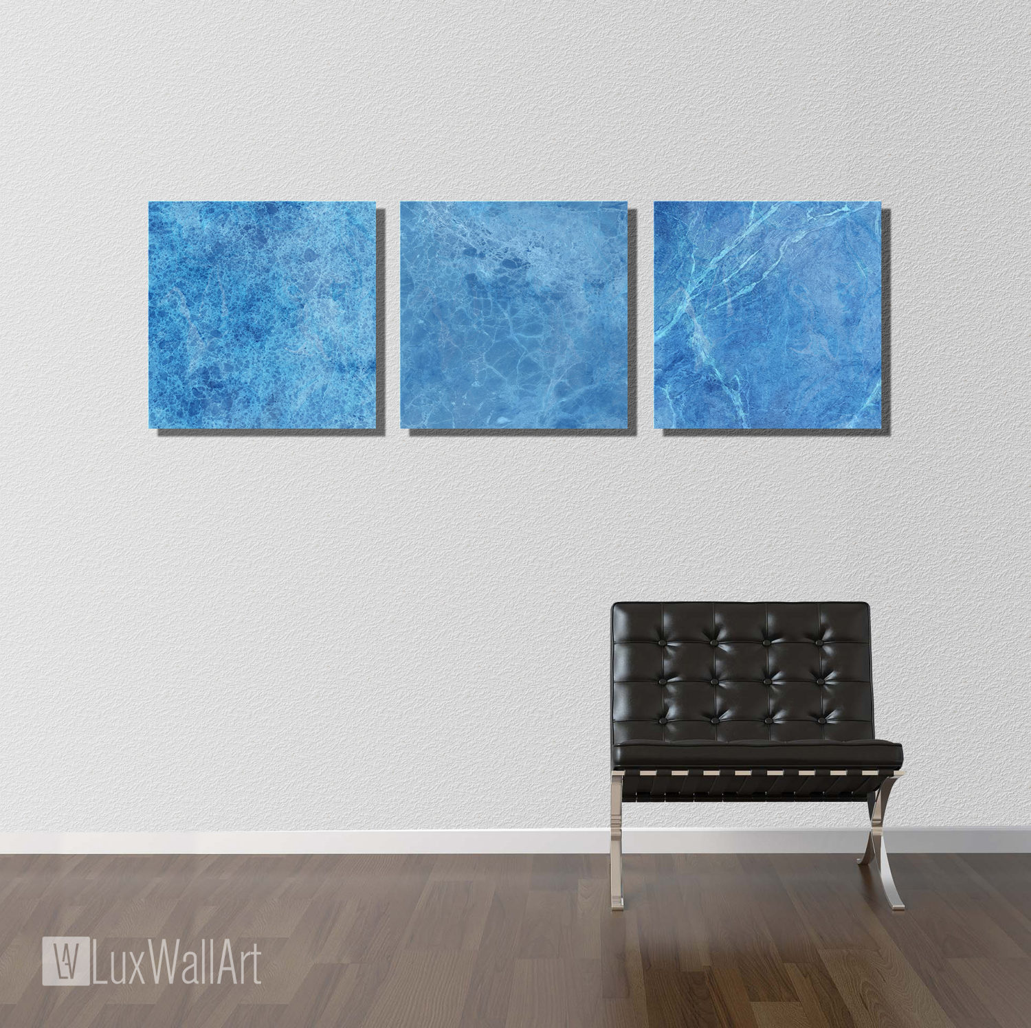 Fusion Blue Metal Wall Art Abstract Art Decor | Etsy