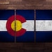 Colorado State Flag Wall Poster Art Hanging Rustic - Etsy