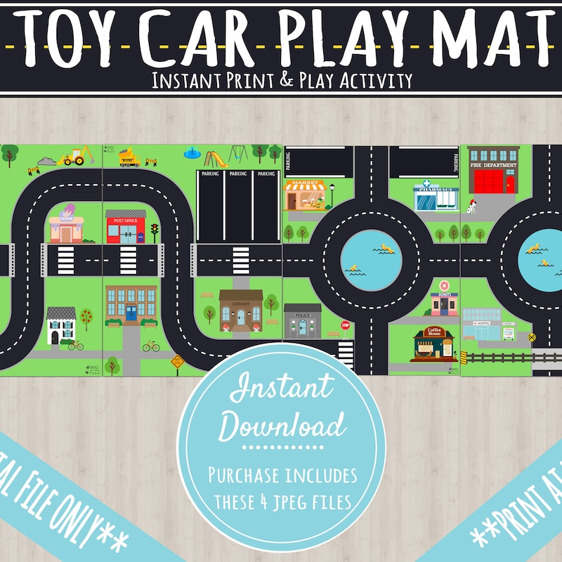 Car Play Mat - Etsy