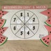 Watermelon Count and Match Activity |printable INSTANT DOWNLOAD ...