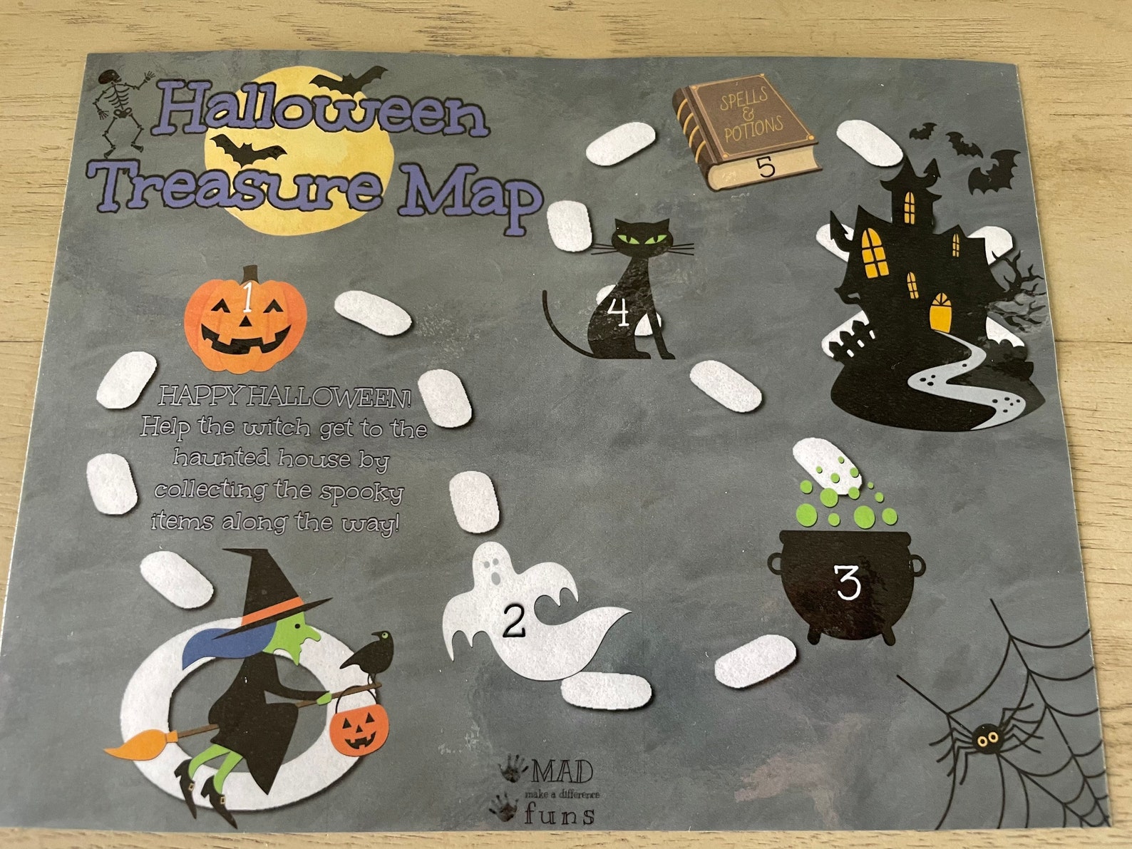 Halloween Treasure Map Activity |INSTANT PRINTABLE DOWNLOAD| Scavenger ...