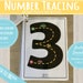 Number Tracing Flashcards Learn Numbers With Cars and Roads | Etsy