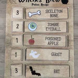 Witches Brew Potion Activity | INSTANT PRINTABLE DOWNLOAD | Halloween ...