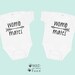 Womb Mates TWIN Baby Outfit | New Baby Twins Gift | Funny Twin Parents ...