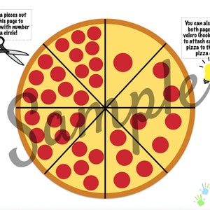 Pizza Count and Match Activity | Printable | INSTANT DOWNLOAD ...