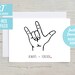 I Love You Always and Forever ASL Sign Language 5x7 Printable Greeting ...