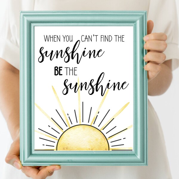 Sunshine Quote - Etsy