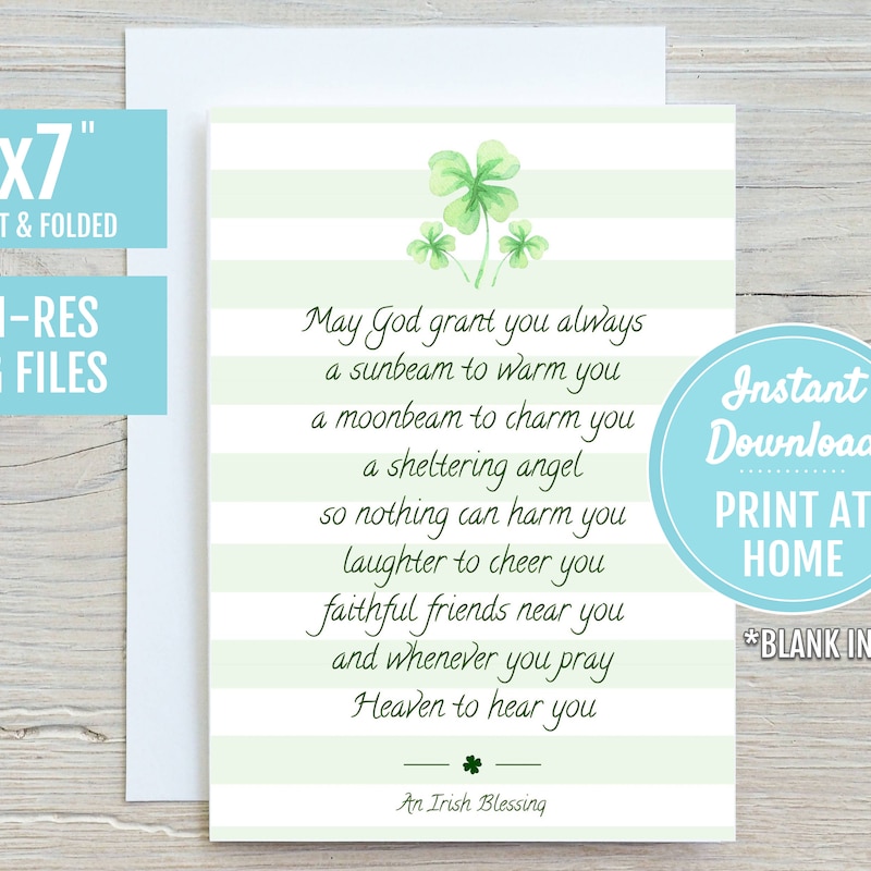 Irish Sympathy Card - Etsy