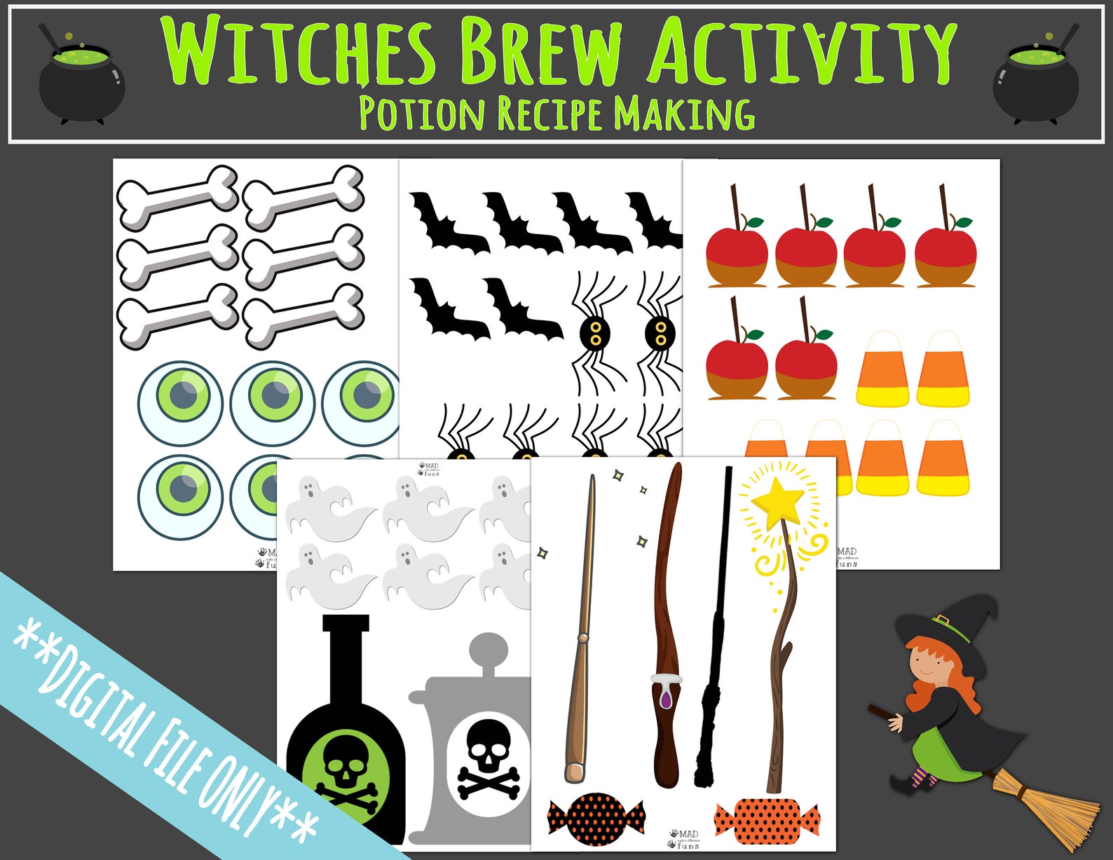 Witches Brew Potion Activity INSTANT PRINTABLE DOWNLOAD - Etsy