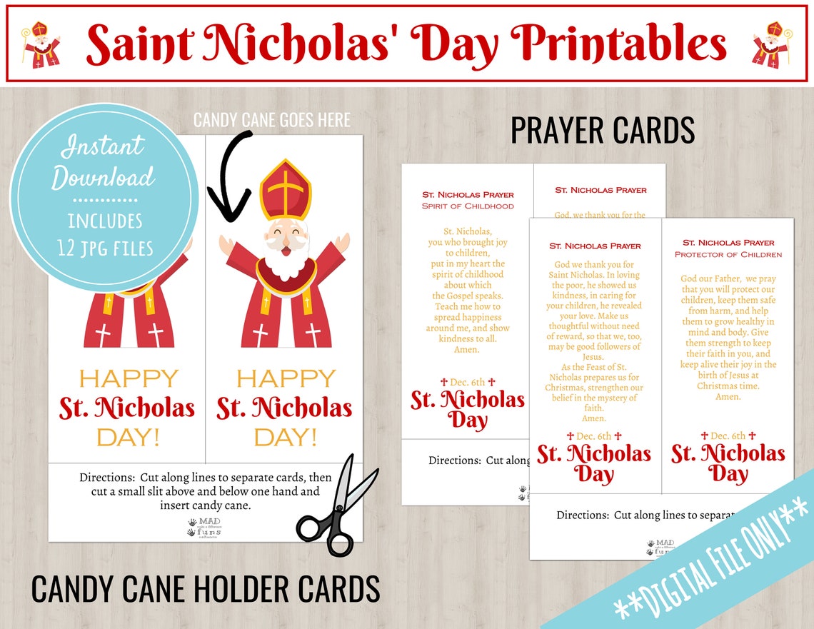 Saint Nicholas Day Printables St. Nicholas Day Activity St - Etsy