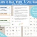 Learn to Read, Spell and Write Name Printable Activity, PERSONALIZED ...