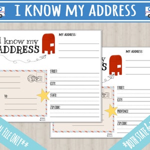 I Know My Address Printable Activity | Post Office Play Busy Binder ...