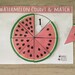 Watermelon Count and Match Activity printable INSTANT DOWNLOAD ...