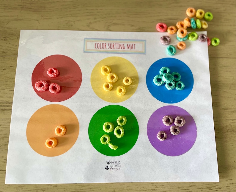 Color Sorting Activity Mat Printable | DIGITAL DOWNLOAD | St Patricks ...