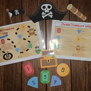 Pirate Treasure Map Activity |INSTANT PRINTABLE DOWNLOAD| Scavenger ...