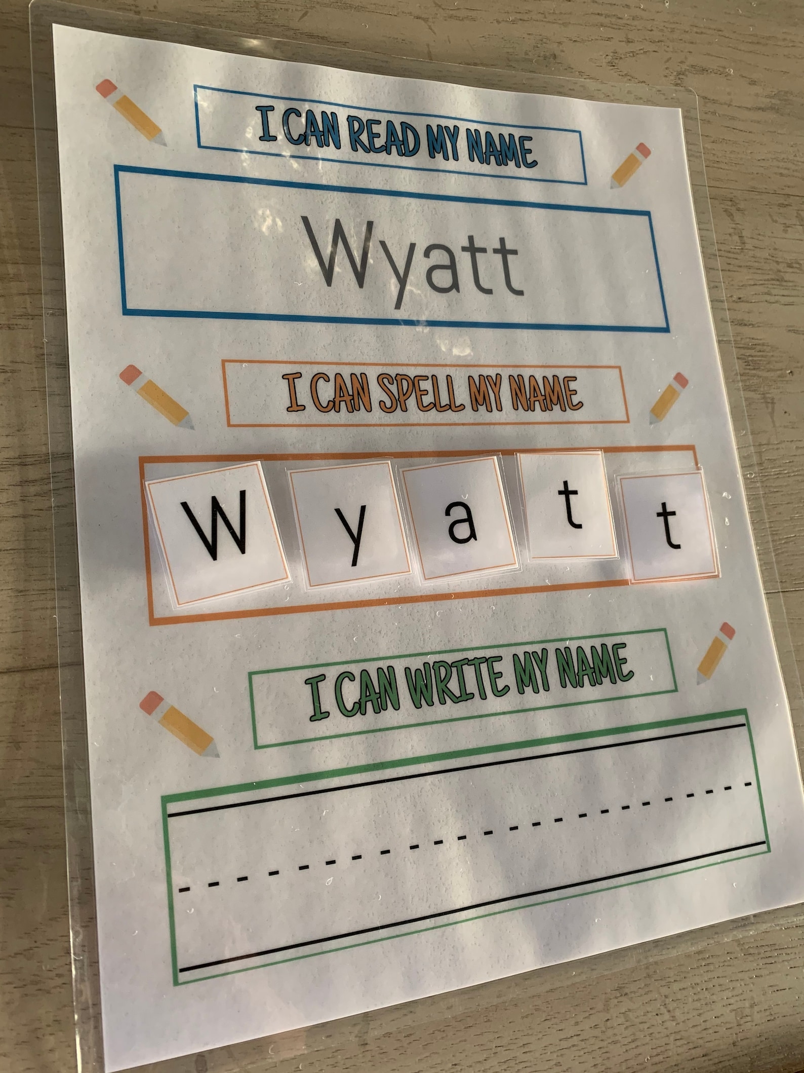 Learn to Read, Spell and Write Name Printable Activity, PERSONALIZED ...