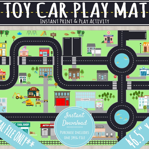 Hot Wheels Road Map - Etsy