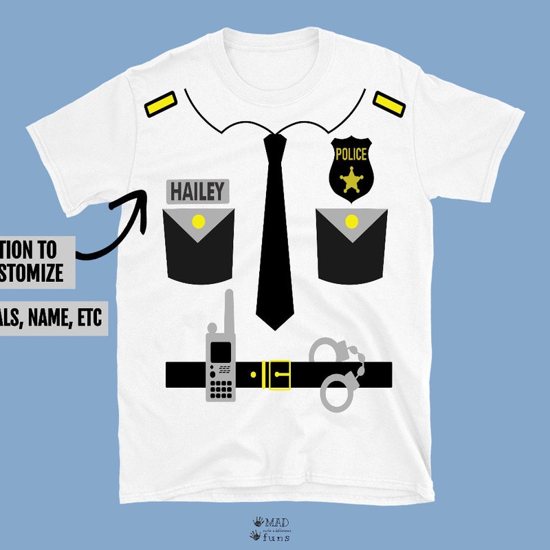 Kids Police Shirt - Etsy