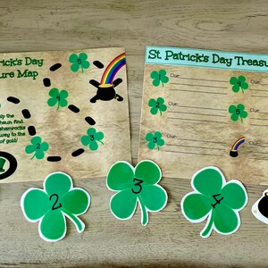 St. Patrick's Day Treasure Map | INSTANT PRINTABLE DOWNLOAD| Shamrock ...
