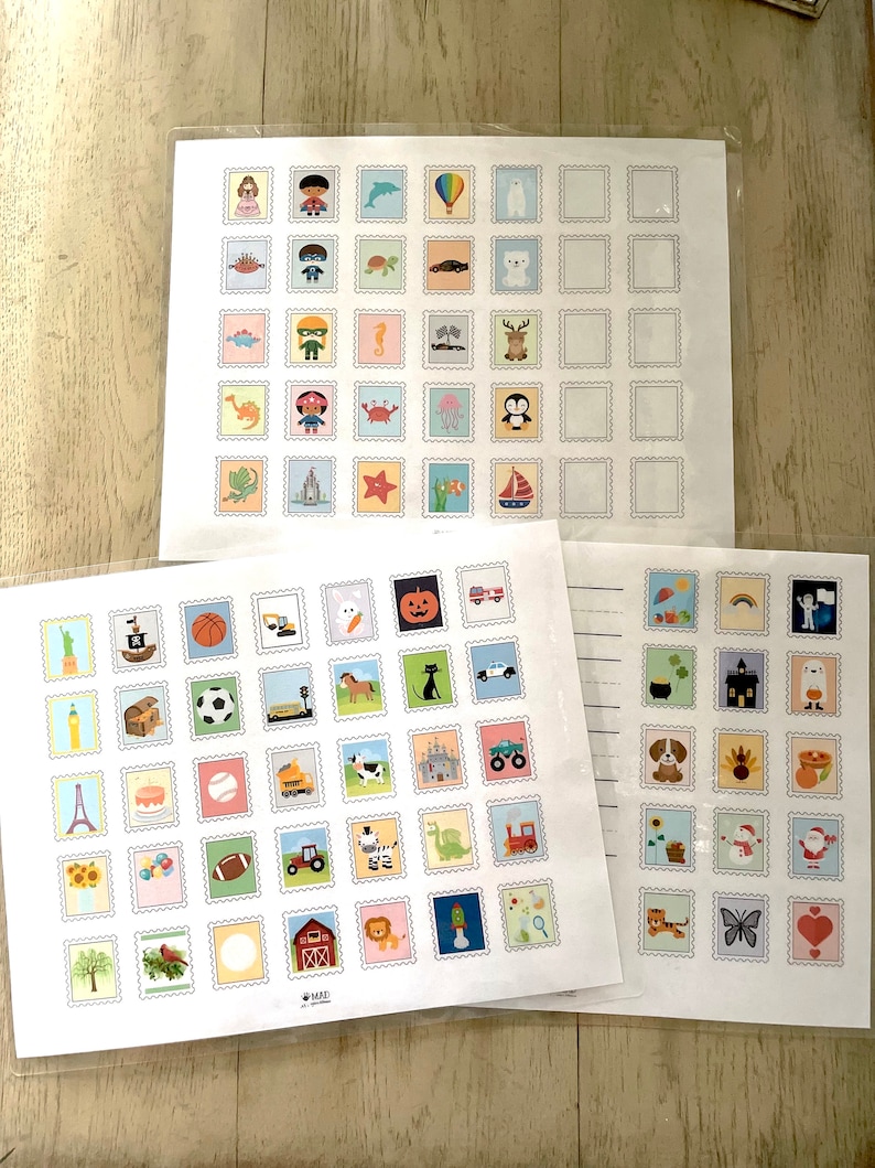 Play Stamp Set Printable Activity| Post Office Pretend Play| INSTANT ...