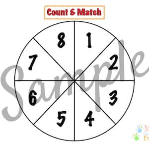 Pizza Count and Match Activity | Printable | INSTANT DOWNLOAD ...
