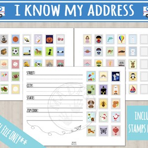 I Know My Address Printable Activity | Post Office Play Busy Binder ...